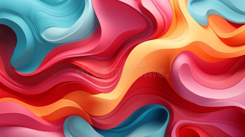 Engaging Artistic Design with Vibrant Colors and Detailed Textures in a ...