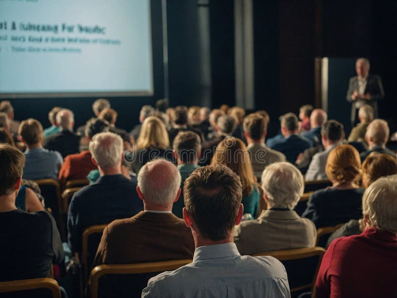 Engaging Audience at a Conference Discussing Future Trends Stock Image ...