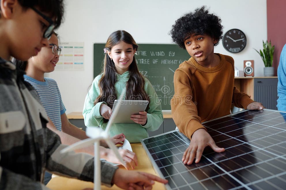 Engaging Children in Interactive Classroom Activity Stock Photo - Image ...
