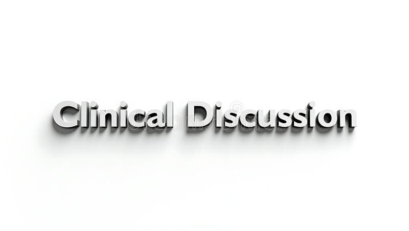 Engaging Clinical Discussion with Clear Typography on a White ...