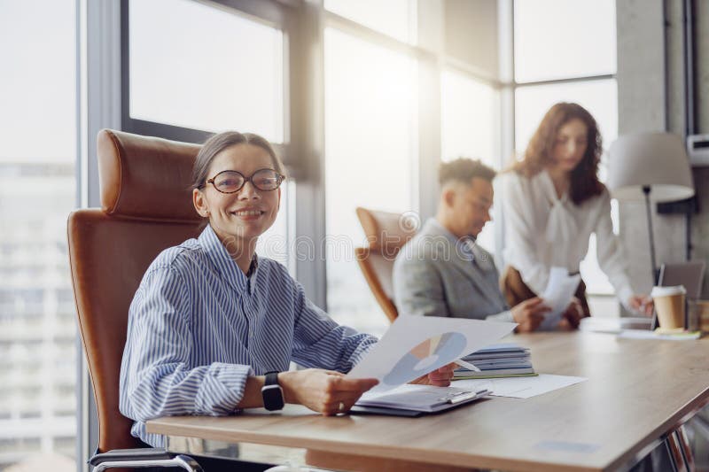 Engaging Collaborative Business Meeting Held in a Modern and Innovative ...