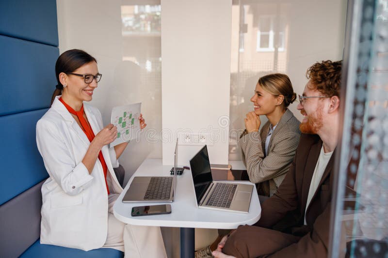 Engaging Collaborative Business Meeting Held in a Modern and Innovative ...