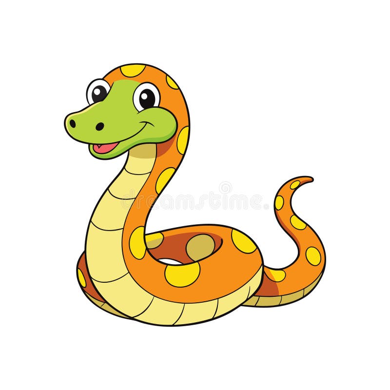 Engaging Python Coloring Activity Stock Image - Illustration of icon ...