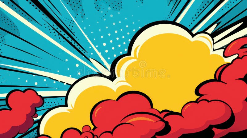 Engaging Comic Panel with Dynamic Speech Bubble Captures Action and ...