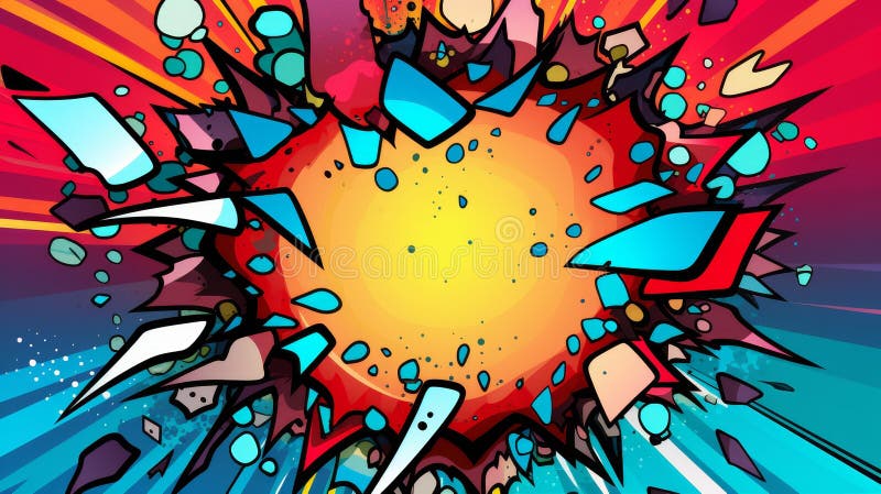 Engaging Comic Panel with Vibrant Colors and Dynamic Speech Bubbles for ...