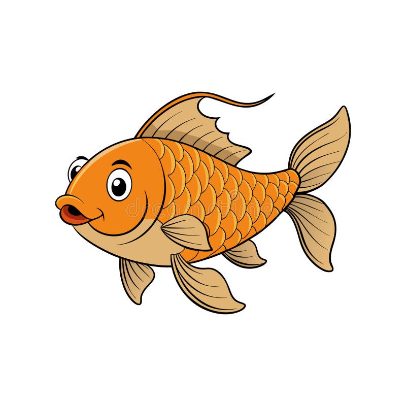 Common Carp Coloring Animal Illustration Stock Image - Illustration of ...