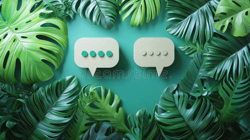 Engaging Communication Amidst Lush Greenery Nature S Serenity in Focus ...