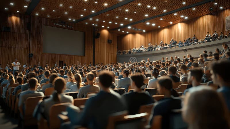 Engaging Conference Gathering Modern Auditorium Audience Participation ...