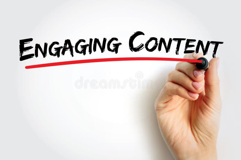 Engaging Content Text Quote Concept Background Stock Photos - Free ...