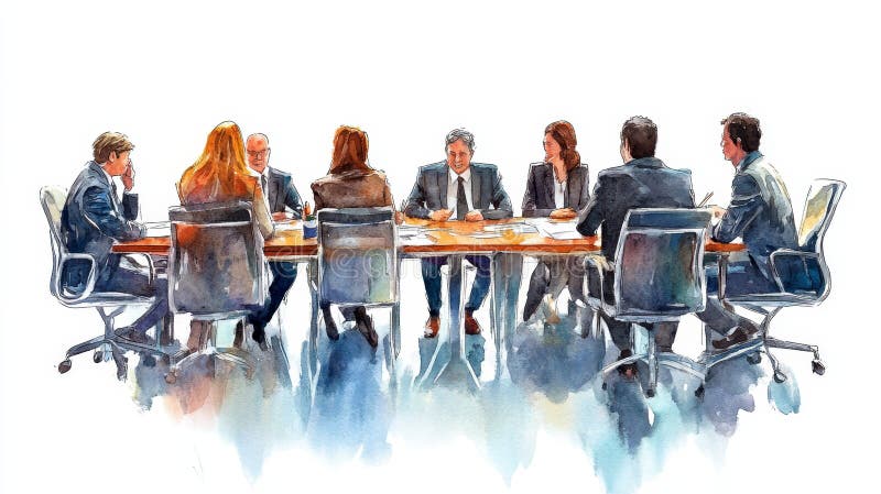 Engaging Conversation, a Diverse Group Gathers Around Table for ...