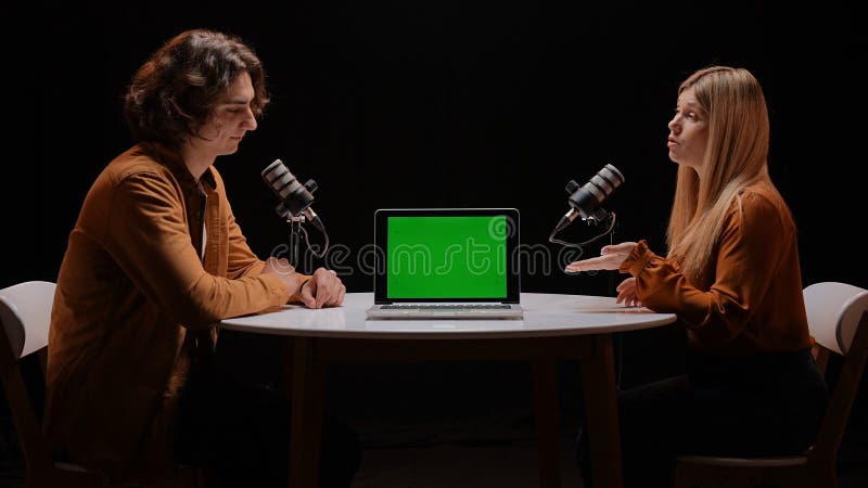 Engaging Conversation in a Recording Studio with Influencers Discussing ...