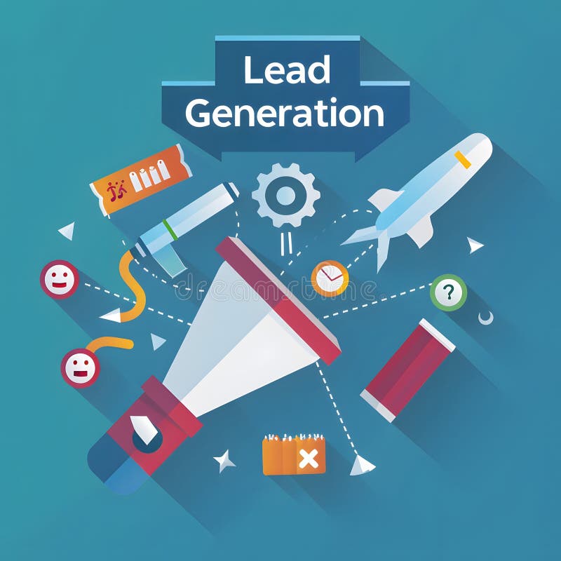 Engaging and Creative Lead Generation Visualization, Ai Generated Stock ...