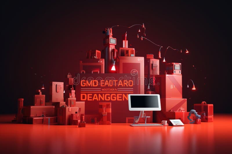 Engaging Cyber Monday Banner with Animated Stock Illustration ...