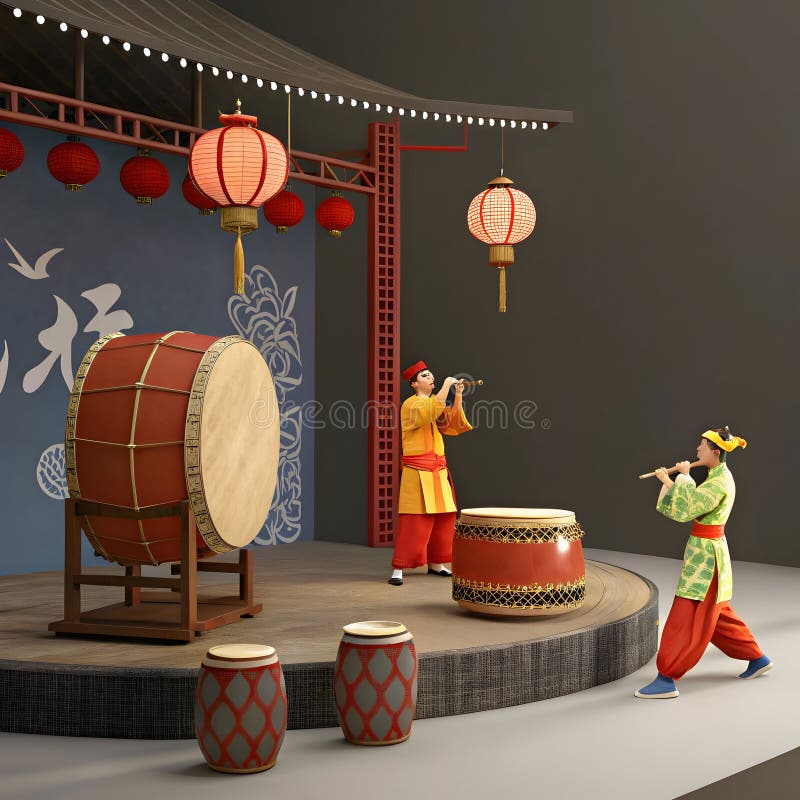 Engaging 3D Cultural Performances Showcase Vibrant Art, Music, and ...