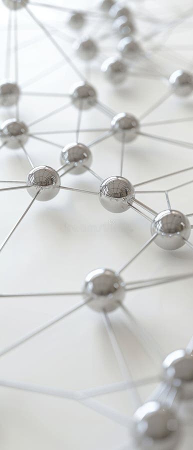 An Engaging 3D Depiction of a Network of Nodes Representing Global ...