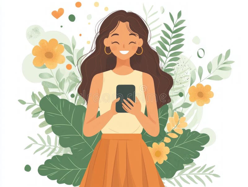 An Engaging Depiction of a Customer Using a Mobile Phone for Inquiries ...