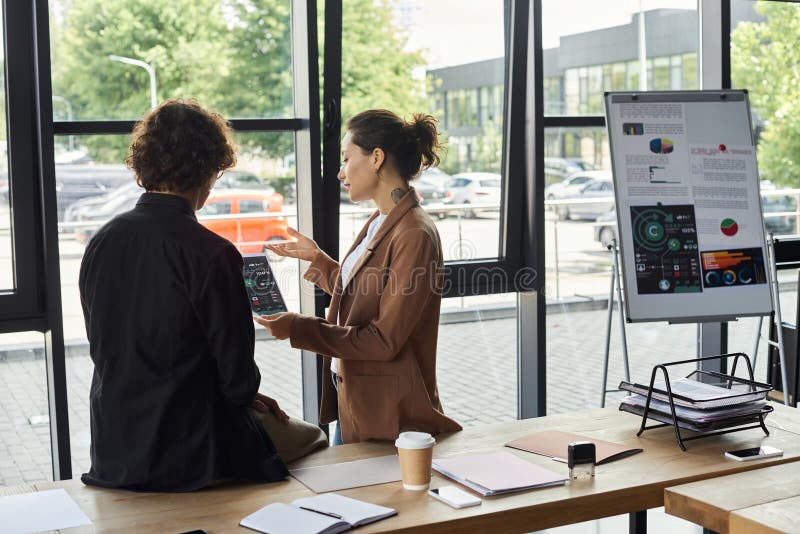 Engaging Discussion about Project Progress in Stock Photo - Image of ...