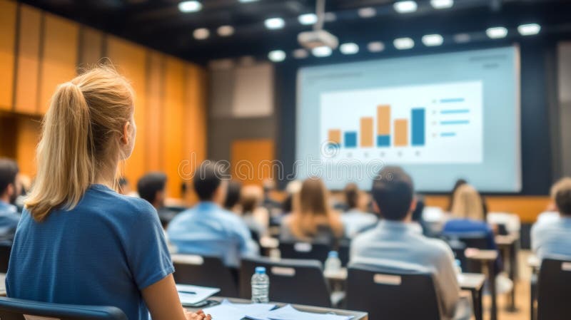 Engaging Education, Teacher Delivering a Captivating Presentation in ...