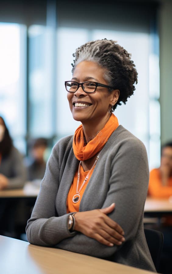 Engaging Educator with Students Stock Photo - Image of smart, woman ...