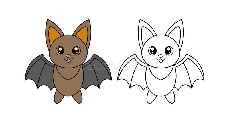 Engaging Fruit Bat Coloring Page Stock Illustrations – 5 Engaging Fruit ...