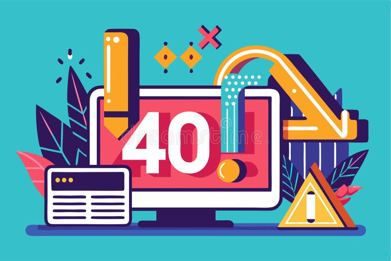 An Engaging Graphic Displays a Computer Screen Showing an Unauthorized ...