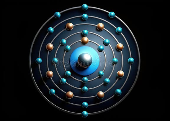 Periodic Table Elements Electron Shells Stock Illustrations – 32 ...