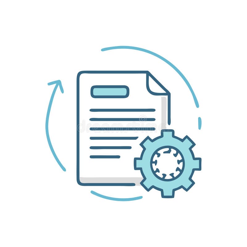 Engaging Icon for Contract Lifecycle Concepts Stock Vector ...