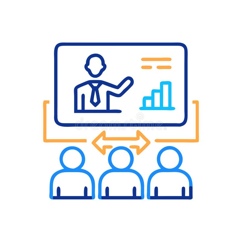 Engaging Icon for Corporate Training Programs Stock Vector ...