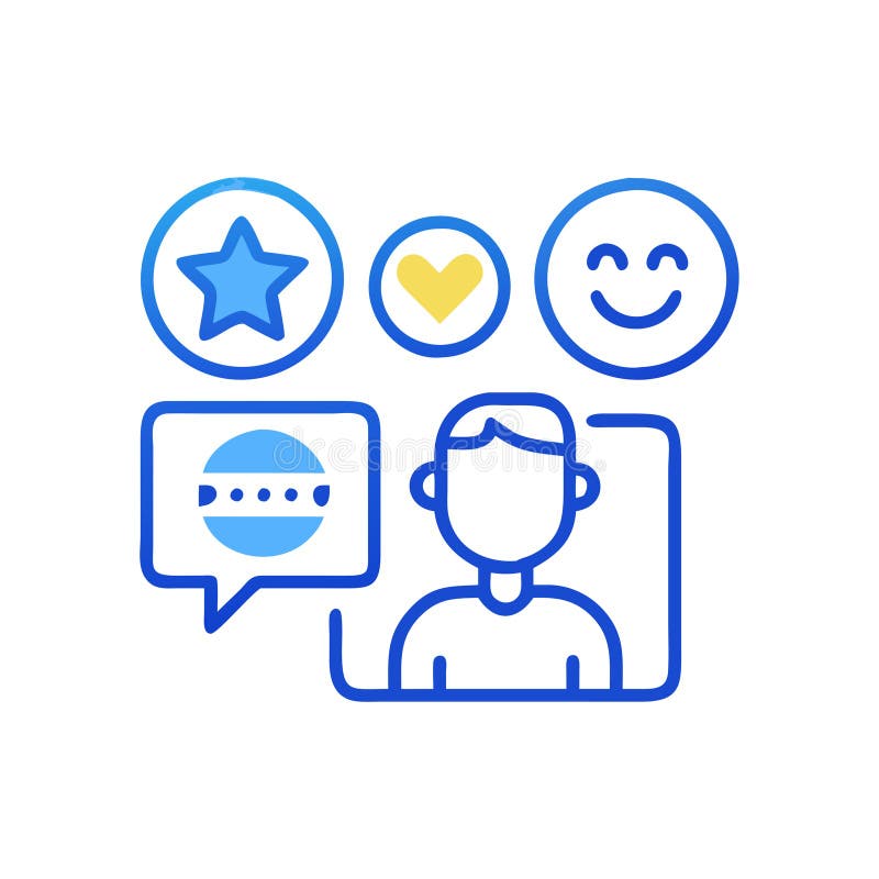 Engaging Icon for Customer Satisfaction Stock Vector - Illustration of ...