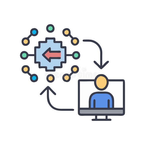 Engaging Icon for Digital Transformation Stock Vector - Illustration of ...