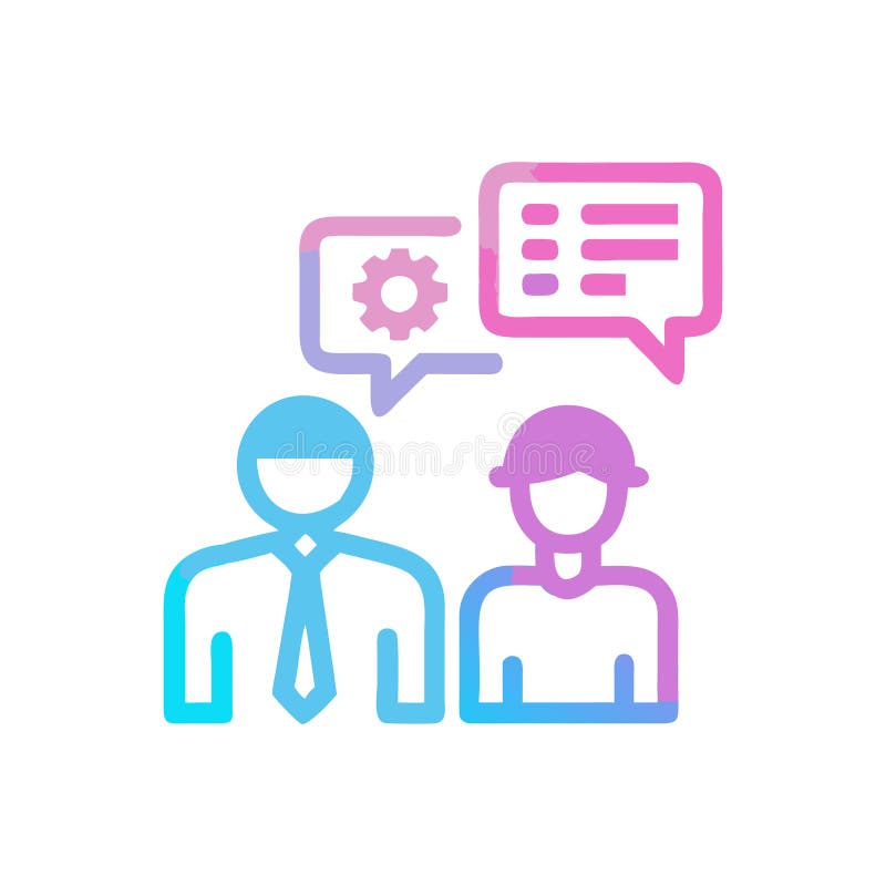 Engaging Business Consulting Icon Stock Vector - Illustration of ...