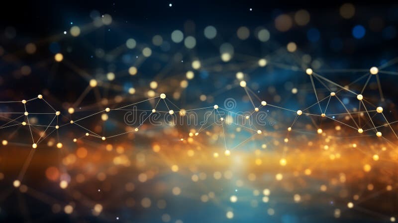 Futuristic Tech Illustration of Dynamic, Interconnected, Conveying ...