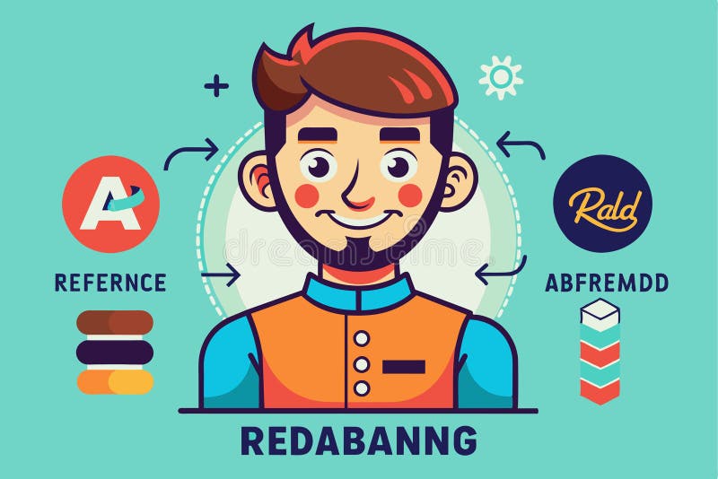An Engaging Illustration Showcasing a Character Design Process with ...