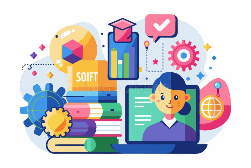 An Engaging Illustration Showcasing the Concept of Soft Skills ...