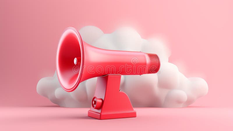 Engaging Image of a Megaphone and Speech Bubble for Effective ...