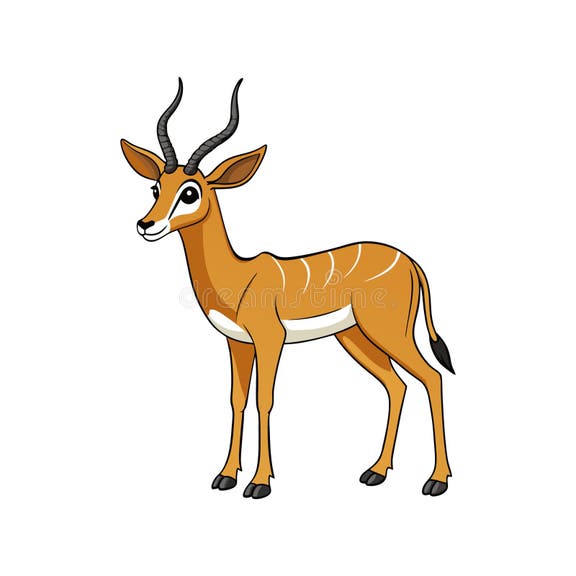 Engaging Impala Coloring Activity Stock Image - Illustration of playful ...