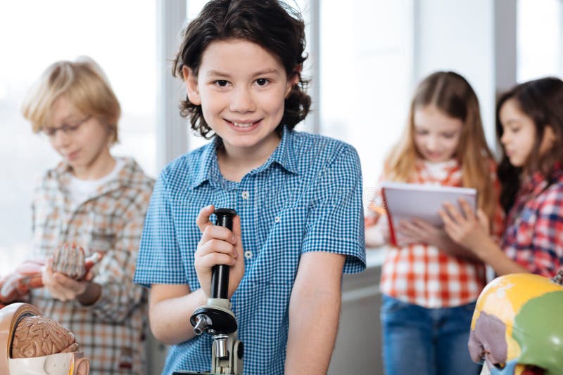 Engaging Joyful Student Conducting a Lab Experiment Stock Image - Image ...