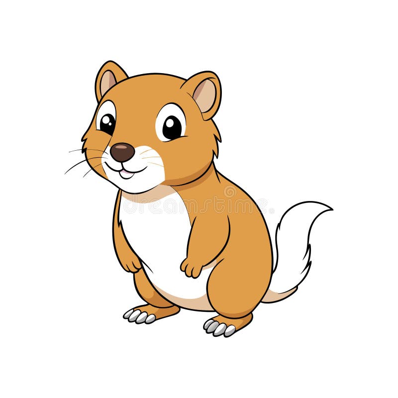 Engaging Lemming Coloring Activity for Children Stock Image ...