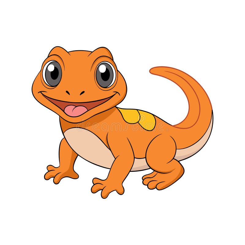 Engaging Lizard Coloring Design for Kids Stock Illustration ...