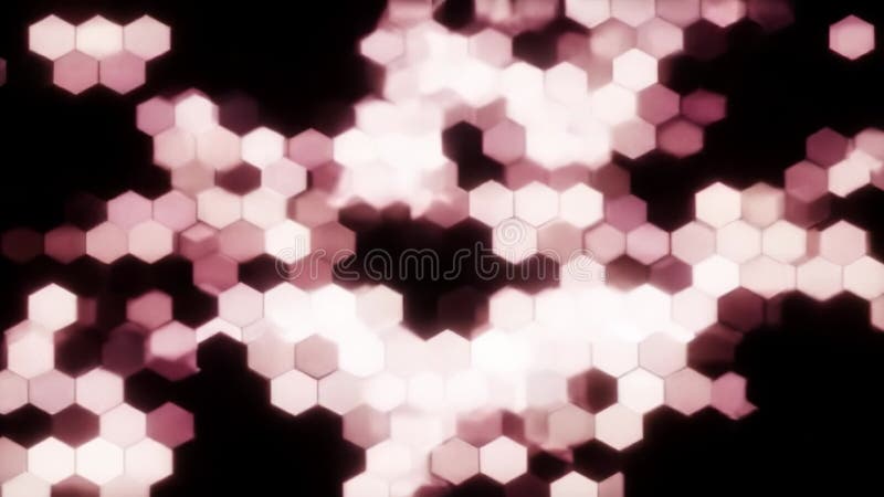 Exploring Abstract Light Patterns with Hexagonal Shapes in a Dark ...