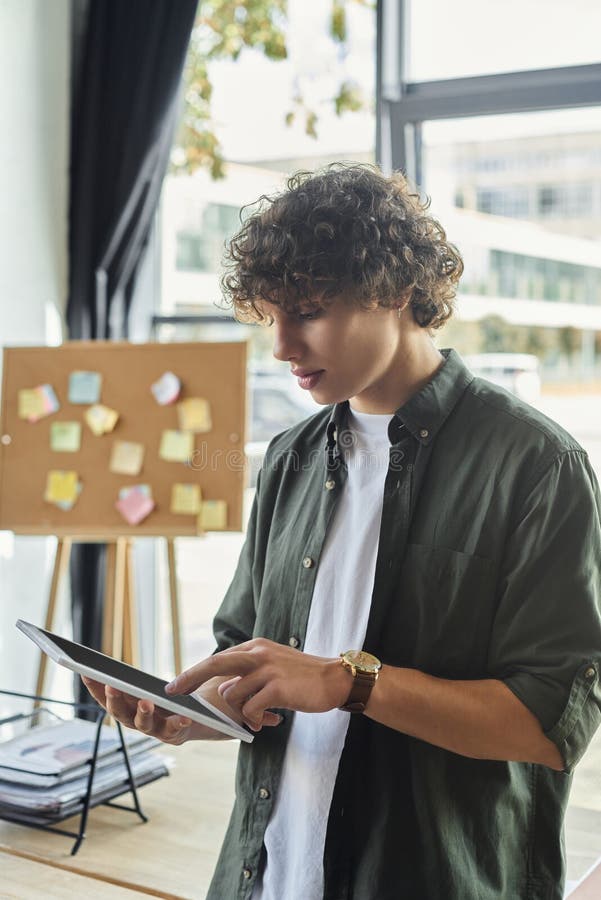 Engaging in Modern Work Practices while Stock Photo - Image of ...