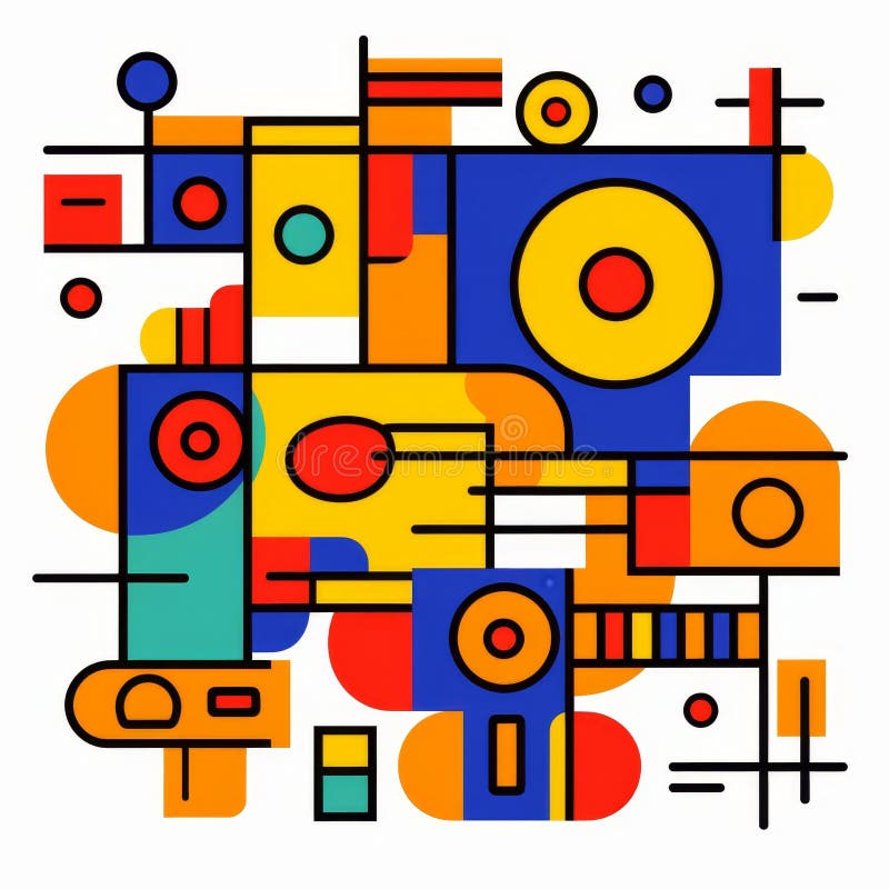 Engaging Outline for Coloring with Abstract Frame Design. Clean and ...