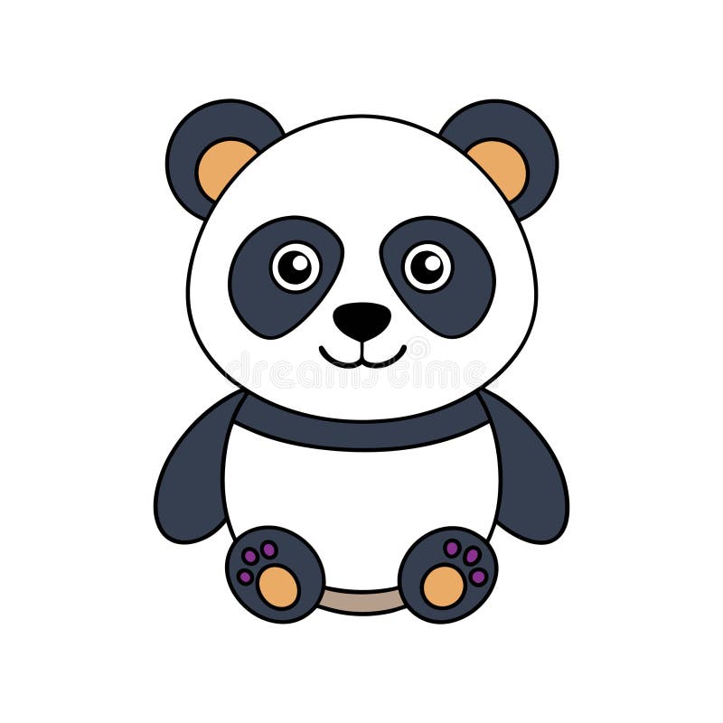 Engaging Panda Coloring Activity for Children Stock Illustration ...
