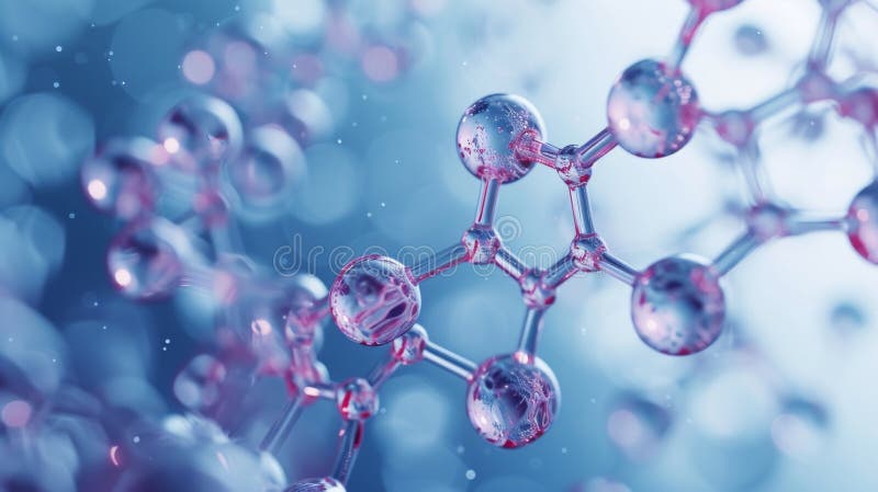 Engaging Photograph of Abstract Scientific Elements on a Clean Backdrop ...