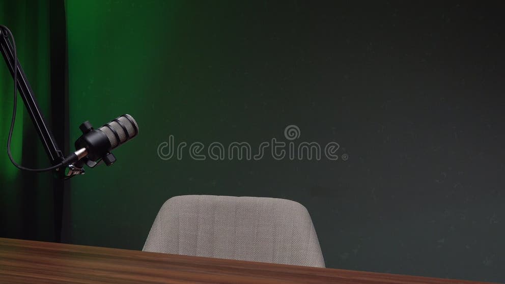 Engaging Podcast Recording Setup with Microphones Ready for an ...