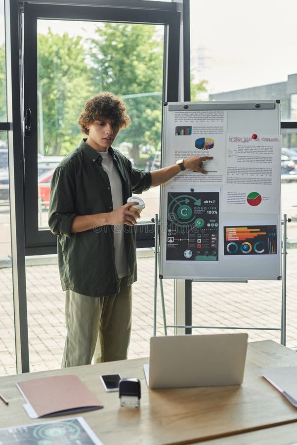 Engaging Presentation in a Modern Office Stock Image - Image of dream ...