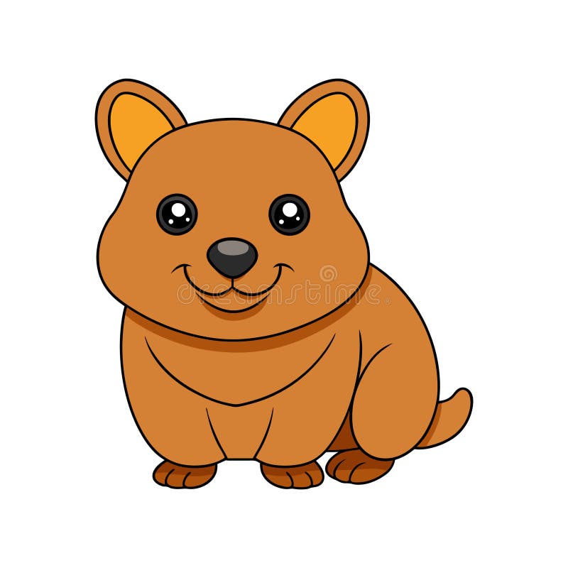 Engaging Quokka Coloring Template Stock Illustration - Illustration of ...