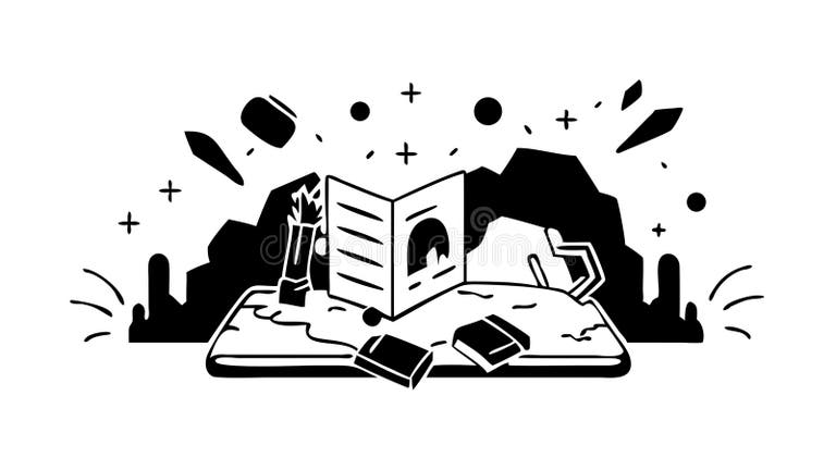 Engaging Reading Book Icon - Immersive Study Session, Vector Design ...