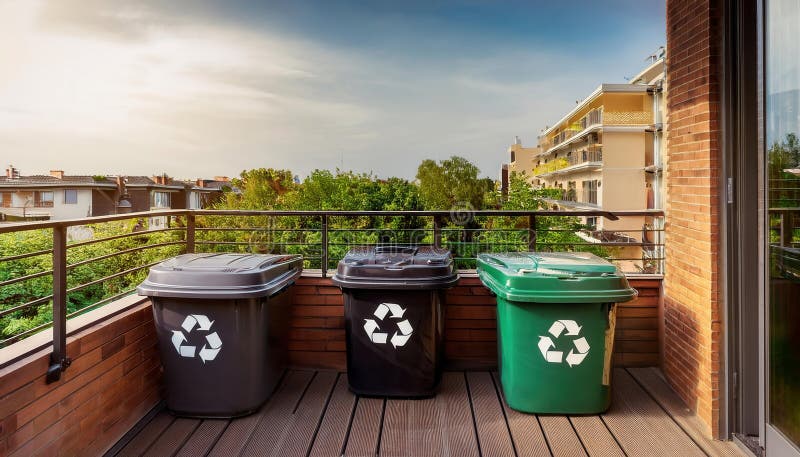 Engaging in Responsible Recycling Practices on Stock Image - Image of ...