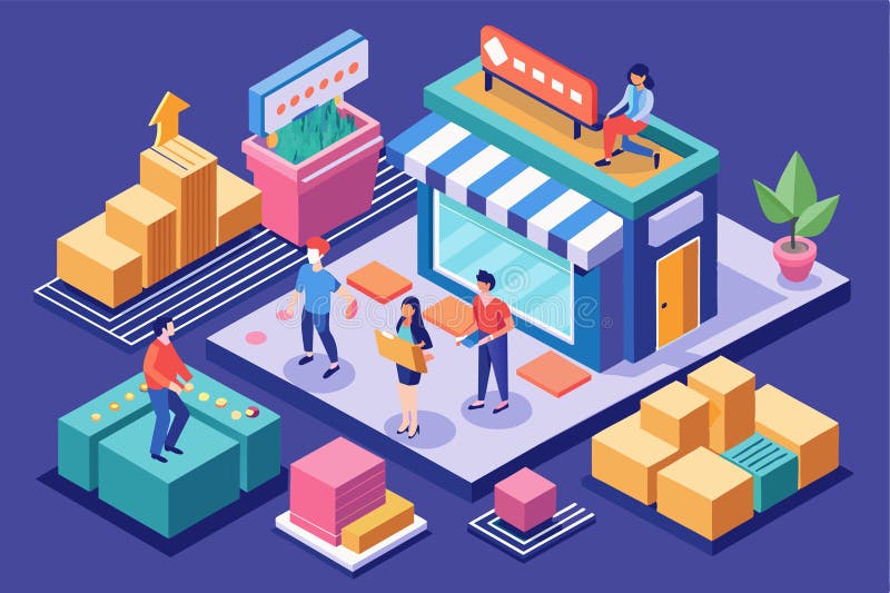 Customizable Retail Displays Stock Illustrations – 439 Customizable ...